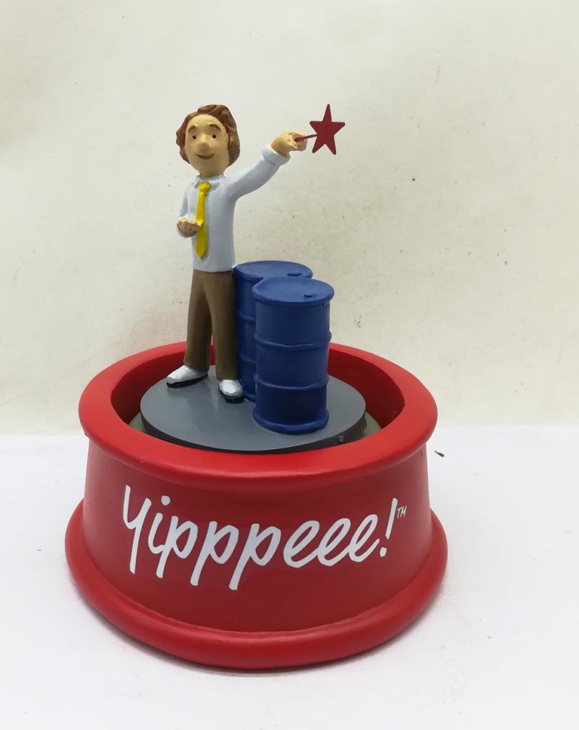 Custom Water Globes Featuring Company Mascot